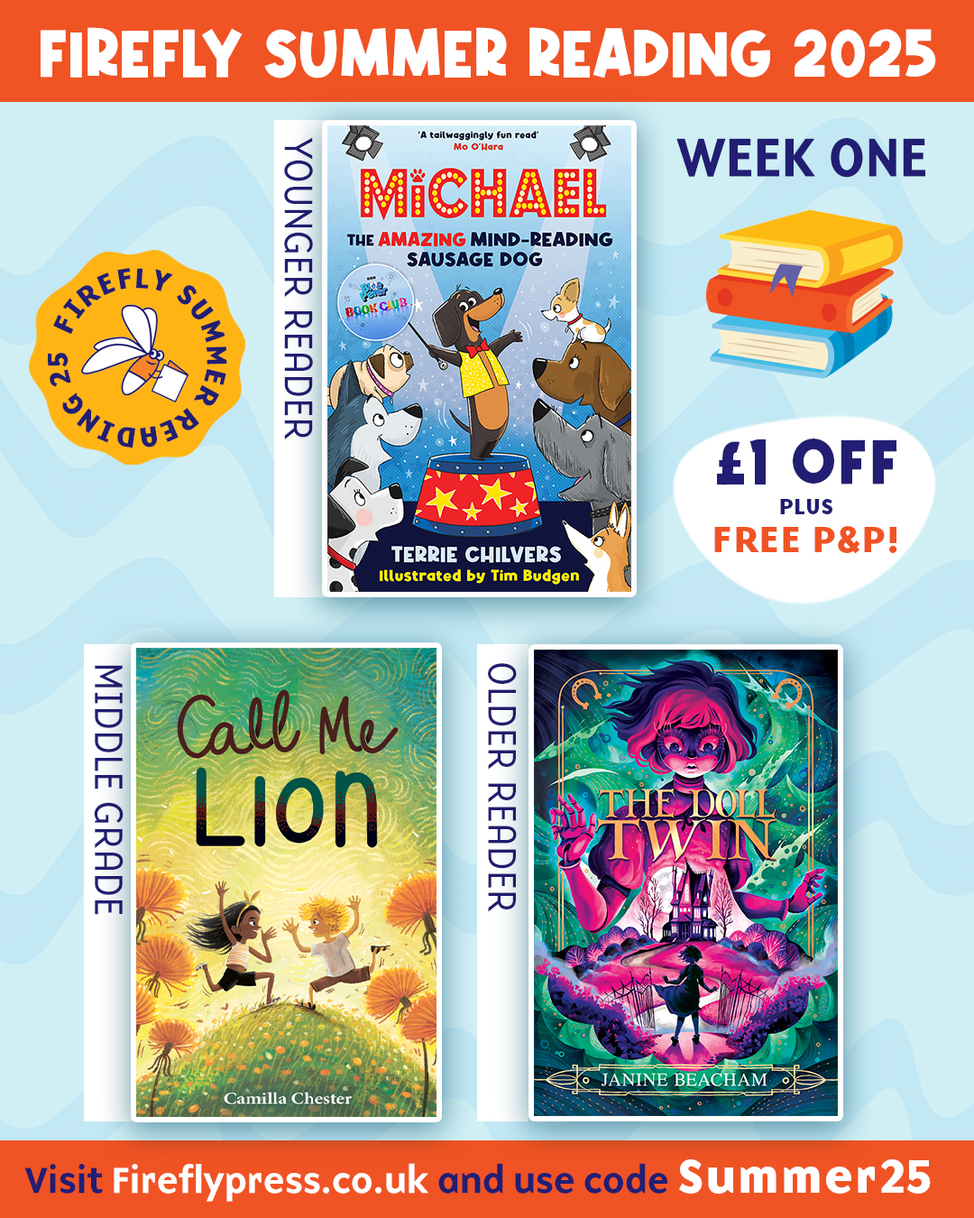 Get £1 OFF per book + FREE P&P + a FREE BOOK when you buy 3 this summer ...